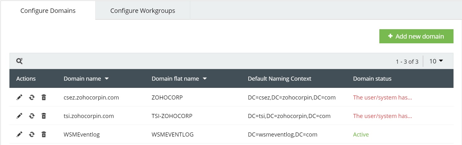 EventLog Analyzer構成アーカイブ - EventLog Analyzerのスタンドアロン/管理対象サーバーのヘルプ