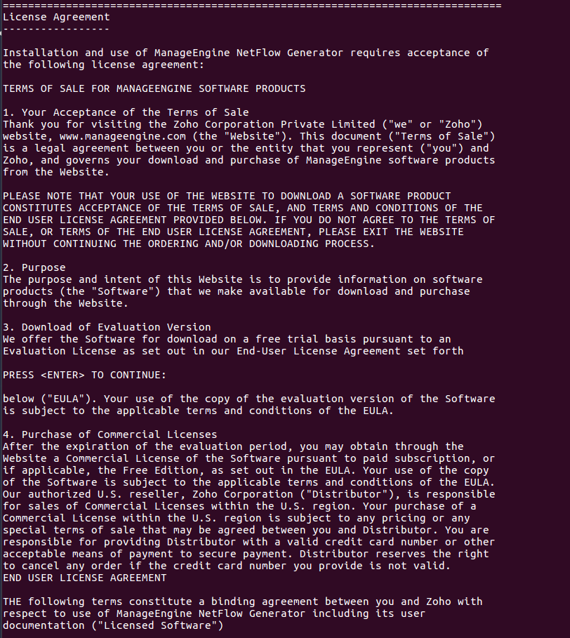 NetFlow Generatorのインストール｜NetFlow Analyzerヘルプ ドキュメント