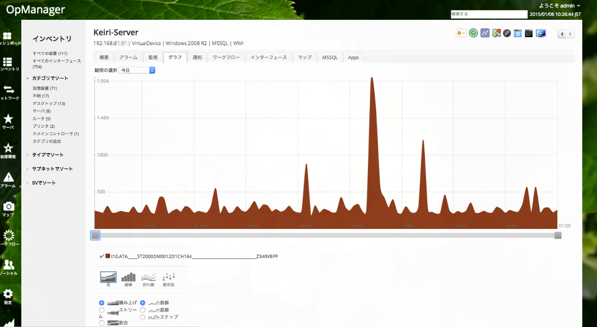 MSSQL（SQL Server）監視 | OpManager