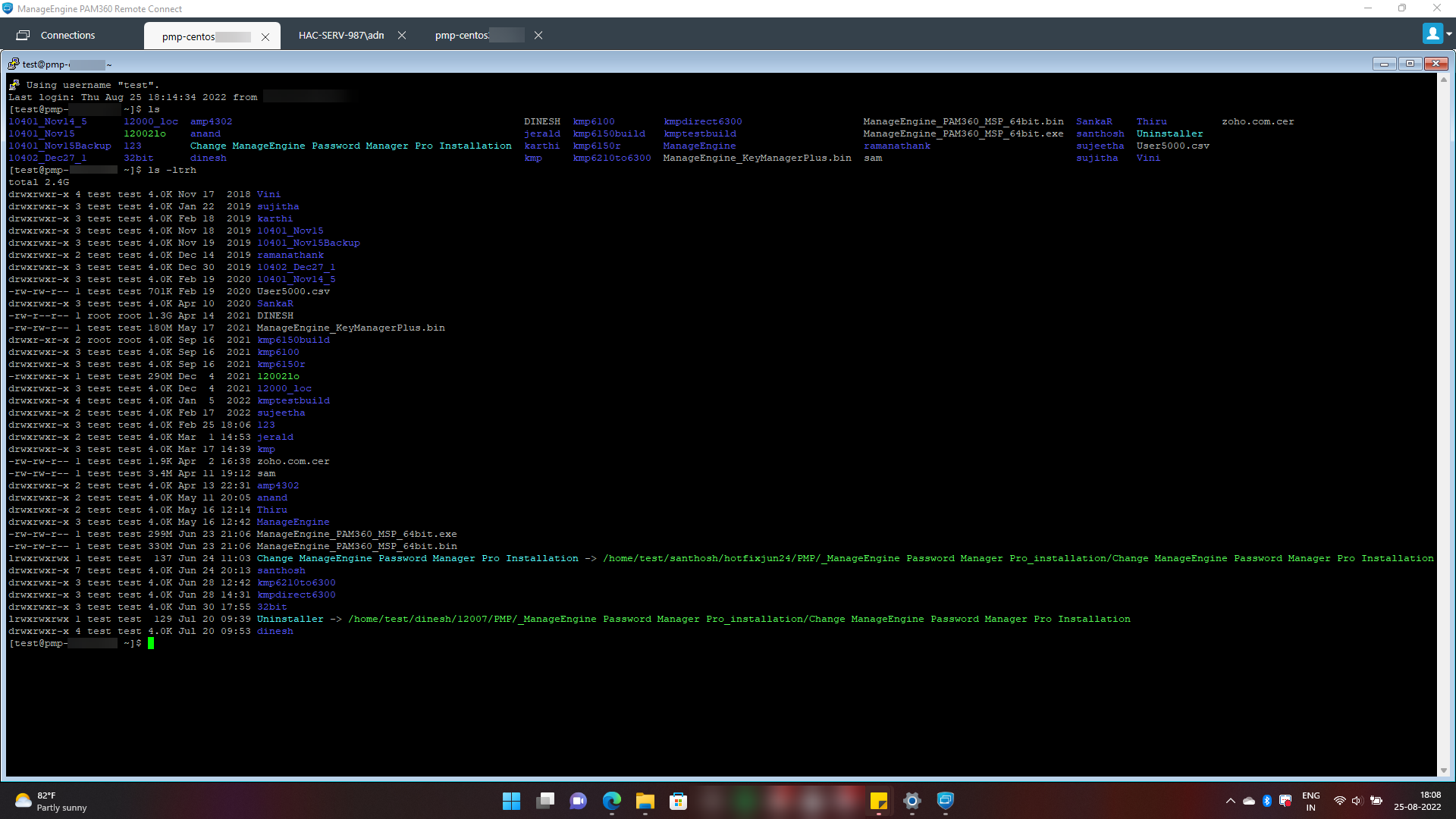 PAM360 Remote Connect