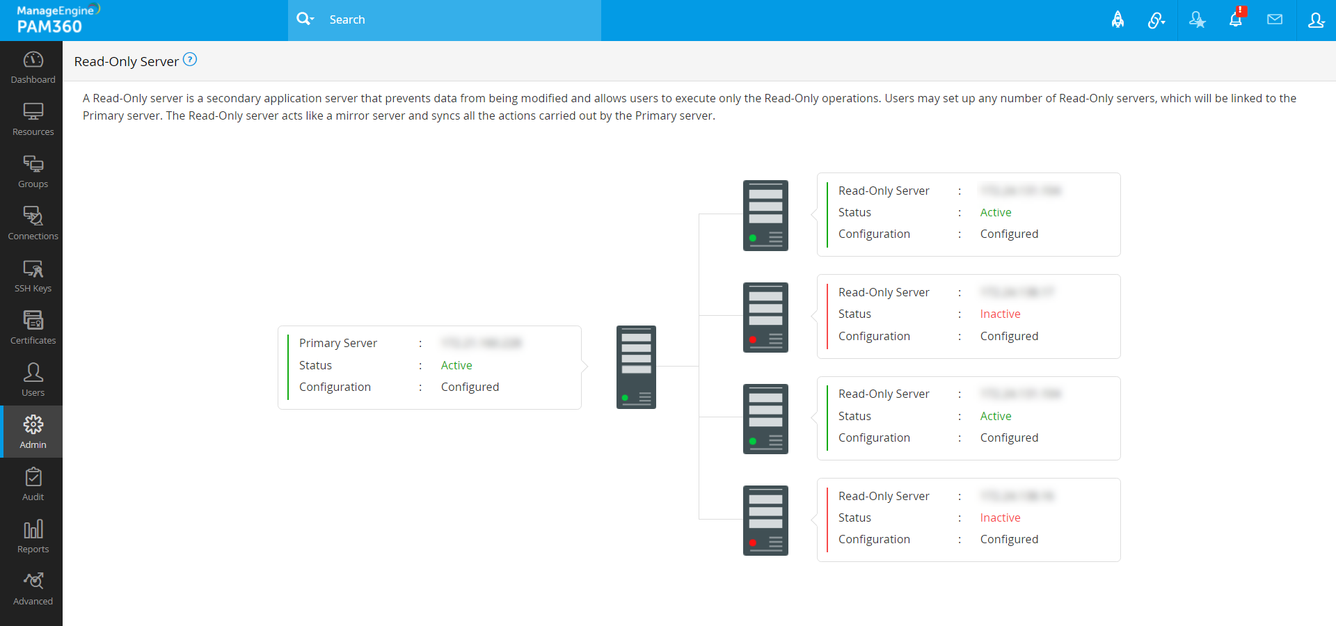 読取専用サーバー - PostgreSQL